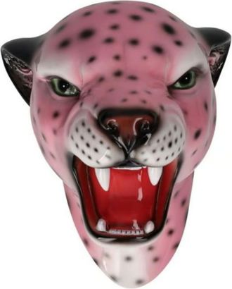 Gift Company Wildheads, Wanddeko, Leopard, pink 13x16,5x14cm