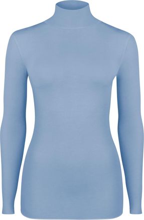 Nur Die Longsleeve NUR DIE X KILIAN KERNER Damen Longsleve Highneck mit Kaschmir - grau - Gr&ouml;&szlig;e 36-38