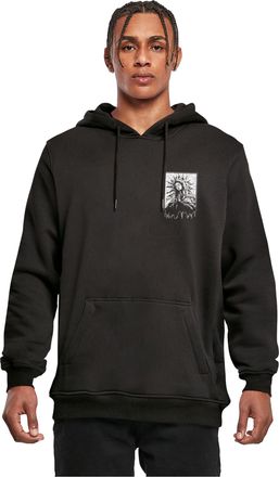 Mister Tee Herren Sacred Mary Hoody - Regular Fit Streetwear Kapuzenpullover mit Marienmotiv und gro&szlig;em R&uuml;ckenprint, Schwarz, XXL