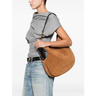 Mulberry Calf Suede Shoulder Bag - Brown