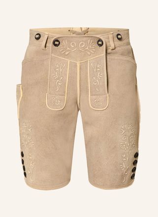HIRSCHER Hirscher Trachten-Lederhose Lusanne Aus Hirschleder beige