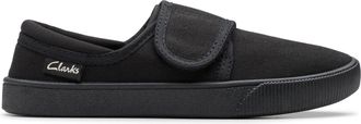 Clarks Jungen Hopper Run Uniform-Schuh Sneaker Sneaker, Black, 29.5 EU