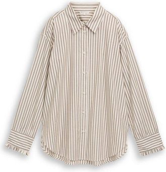Tom Tailor Langarmbluse Blusen & Shirts Oversize Hemdbluse mit Streifenmuster