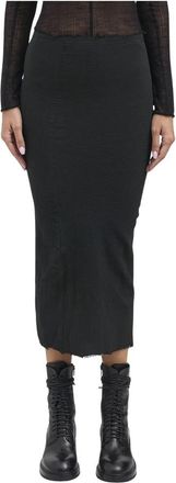 Marc Le Bihan Gonna Stretch Misto Seta - - Skirts - Damen - Schwarzk - XL