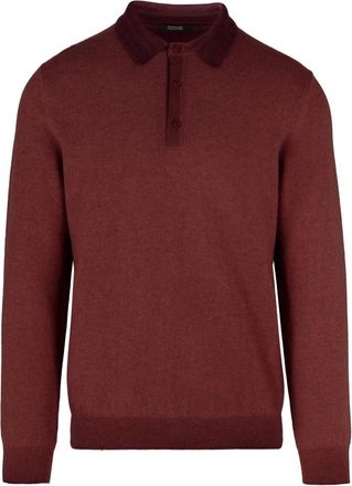 Bomboogie Homme, Pulls, Rouge, Taille: S Pull Col Montant en Laine M&eacute;rinos