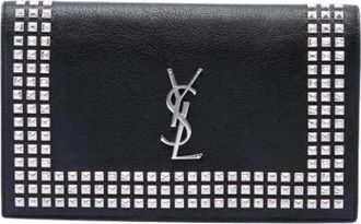 Saint Laurent Pre-owned Sac bandouli&egrave;re clout&eacute; en cuir - Femme - Pre-owned - Noir - Taille: ONE Size