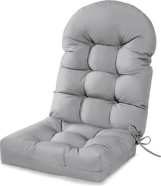 Generic Hochlehner Auflage, Liegenauflage, Auflage Gartenliege, Stuhlkissen Sitzkissen, 110 x 50 x 10 cm Extra Dicke Schaukelstuhl Sitzauflage mit Bändern, Si
