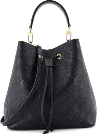Louis Vuitton NeoNoe Handbag Monogram Empreinte Leather MM bucket bag - Schwarz