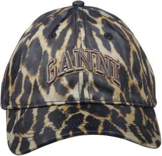 Ganni Femme, Accessoires, Noir, Taille: ONE Size Printed Nylon Cap