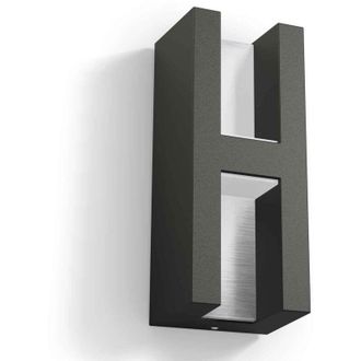 Philips Applique ext&eacute;rieure Shadow anthracite 2x4,5W chaud IP44 1735193P0 myGarden