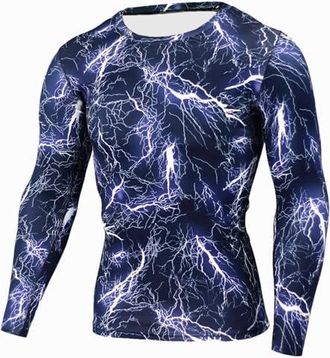 Generic Tops Hommes Tactique Camouflage T-Shirt à Manches Longues Respirant et à Séchage Rapide Tee Shirt à Col Round pour LAlpinisme Hauts à Coupe Régulière 