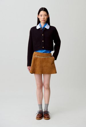 Claudie Pierlot Cardigan court &agrave; col