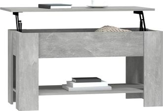 Generic Couchtisch, Liftplatte aus Holzwerkstoff mit Unterer Offener Ablage, Moderner, Minimalistischer Wohnzimmer-Mitteltisch f&uuml;r Heimdekoration und den (101