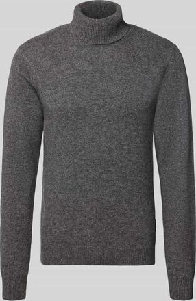 Casual Friday Slim Fit Rollkragenpullover aus Woll-Mix Modell Karl