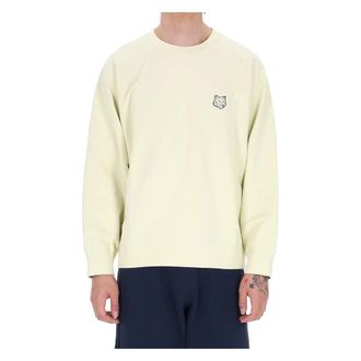 Maison Kitsun&eacute; Oversized Sweatshirt - - Sweatshirts & Hoodies - Herren - Gr&uuml;n - S