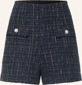 Sandro Sandro Boucl&eacute;-Shorts Mit Glitzergarn Und Pailletten blau