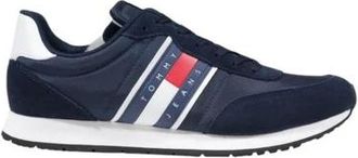 Tommy Jeans Homme, Chaussures, Bleu, Taille: 46 EU Baskets en Polyester Collection Homme Printemps/Été