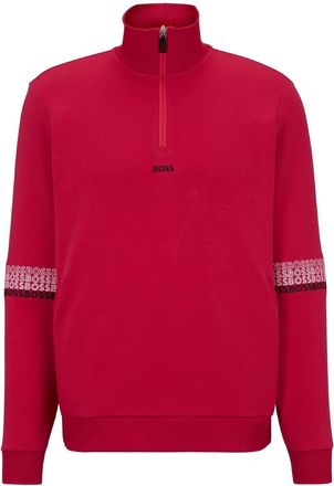 HUGO BOSS Sweatshirt f&uuml;r Herren, Regul&auml;r, Lang&auml;rmlig (Rot)