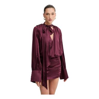 Rotate Leichtes Seidenkleid - - Dresses - Damen - Lila - L