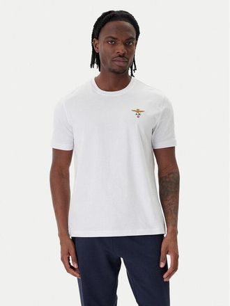 Aeronautica Aeronautica Militare T-Shirt 261TS1580UJ00372 Wei&szlig; Regular Fit