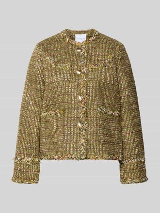 Rich & Royal Loose Fit Boucl&eacute;-Jacke mit Effektgarn