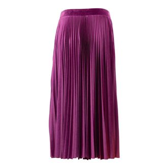 Valentino Garavani Plissierter Seiden-Midirock - - Skirts - Damen - Lila - S