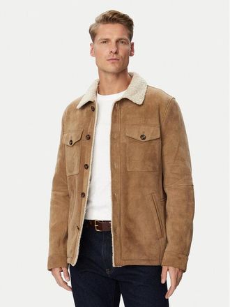 Milestone Lederjacke MSPalermo 631624 21550 Beige Regular Fit