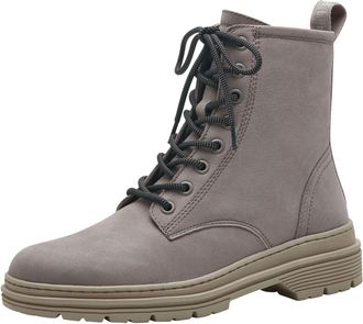 Tamaris Damen Schnürstiefel Leder; TAUPE/beige; 38 EU