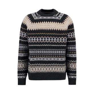 Barbour Hase Fair Isle Rundhals-Pullover - - Knitwear - Herren - Mehrfarbig - M