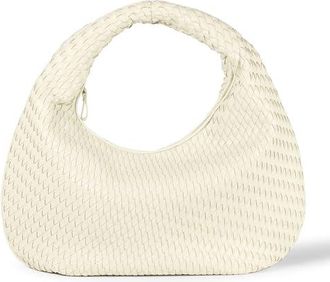 Amazon Essentials Sac à bandoulière tissé pour femme, blanc cassé, taille unique