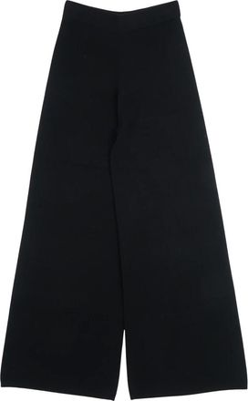 Max Mara Femme, Pantalons, Noir, Taille: 40 FR Wide Pantalons
