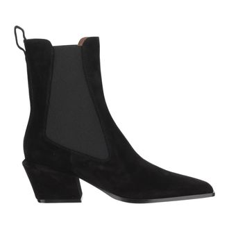 PARIS TEXAS Wildleder-Stiefeletten mit eckiger Spitze - - Shoes - Damen - Schwarzk - 36 EU