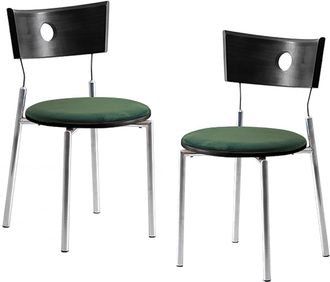 Generic 2er-Set Esszimmerstühle Im Mid-Century-Modern-Stil Mit Geschwungener Rückenlehne, Mit Samt Gepolsterte Seitenstühle for Küche Und Wohnzimmer(Black2)