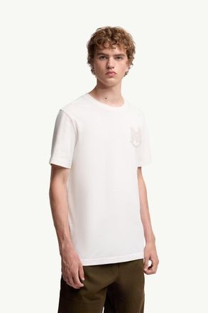 Moncler Mens T-Shirt Blanc Cass&eacute; White T-Shirts And Polos