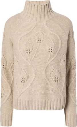 MC2 Saint Barth Femme, Pulls, Beige, Taille: 38 FR Garden Lace 11 Turtleneck