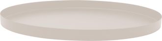 LaLe Living Dekotablett Levi rund aus Eisen in Beige, &Oslash;34 cm