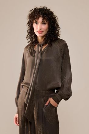 Mart Visser Bension Bluse Dunkelbraun