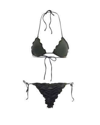 MC2 Saint Barth Womens Bikini Sagitami Shiny Military Polyamide Elastane One-Pieces