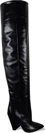 Saint Laurent Stiefel - Niki 105 Over-The-Knee Boots - Gr. 36 (EU) - in Schwarz - f&uuml;r Damen
