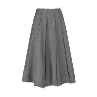 Nine In The Morning Femme, Jupes, Gris, Taille: W25 Grey Textured Maxi Skirt