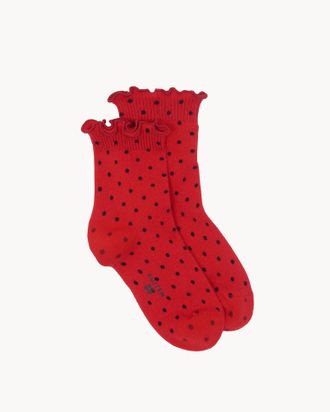 Kujten Chaussettes cachemire &agrave; pois - Chaussettes Dot Socks