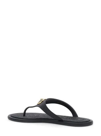 Versace Medusa Detail Sandals - Black