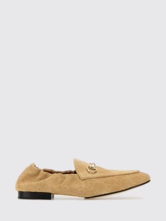 Gucci Jordaan Wildleder-Mokassins mit GG-Monogramm