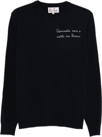 MC2 Saint Barth Homme, Pulls, Noir, Taille: S Heron Light Embry Crew Neck Sweater