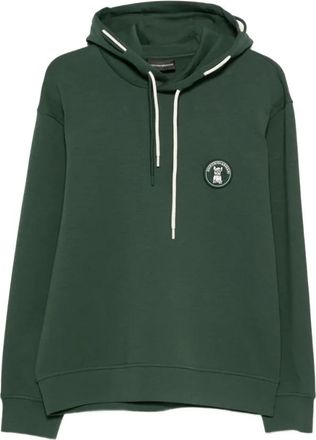 Emporio Armani Homme, Sweatshirts et sweats &agrave; capuche, Vert, Taille: L Sweat &agrave; capuche en m&eacute;lange de coton