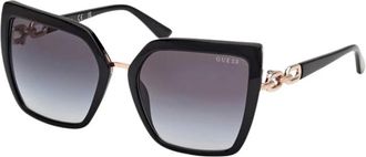 Guess Femme, Accessoires, Noir, Taille: 55 MM Gu00160 Lunettes de soleil