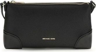 Michael Kors Femme, Sacs, Noir, Taille: ONE Size Pochette zipp&eacute;e en cuir