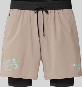 Puma Regular Fit Sportshorts mit Logo-Print Modell PWRMO