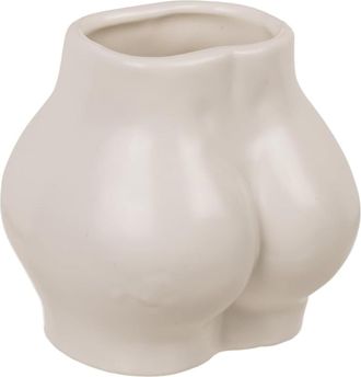 Out of the Blue Keramik-Vase, Booty, 11 x 8 x 10 cm, 450 ml, im Geschenkkarton, Wei&szlig;