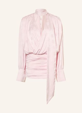 Rotate Rotate Satinkleid Mit Abnehmbarem Schal rosa